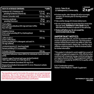 USN Phedracut Lipo X Weight Loss Liquid Thermogenic Action Fat Burner ...