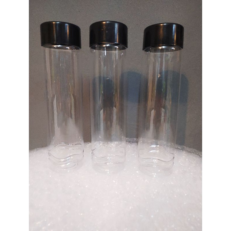 Botol kosong 400ml penutup hitam/empty bottle 400ml with black cap ...
