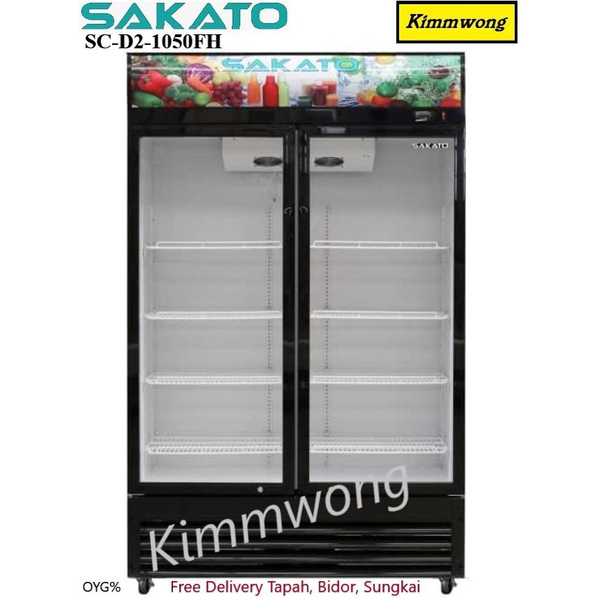 Sakato Twin Door Upright Chiller 850L SC-D2-1050FH | Shopee Malaysia