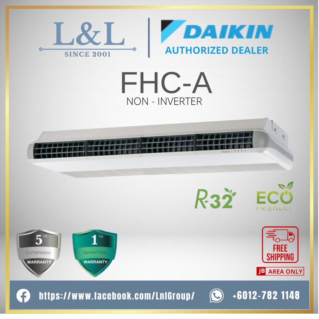 Daikin FHC-A Series R32 Standard Non Inverter Ceiling Type Air ...