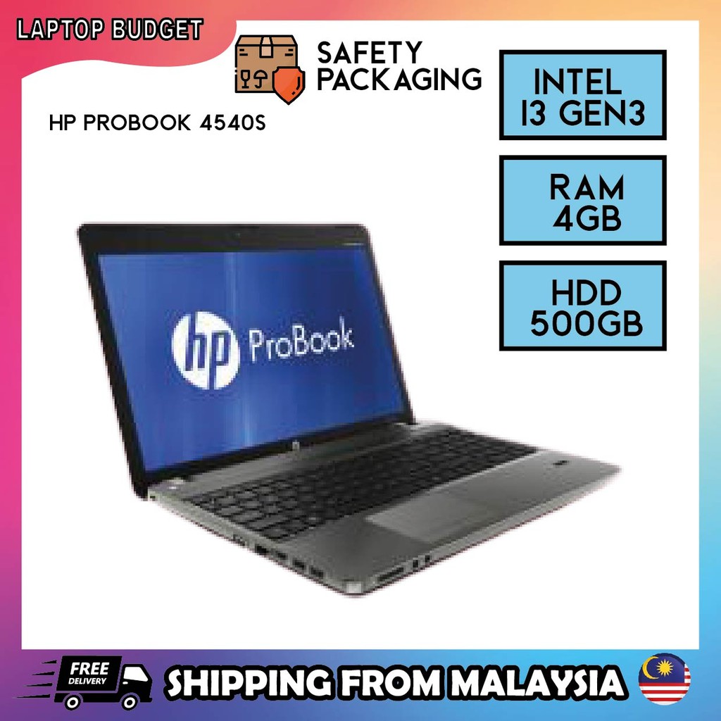 HP probook 4540s Intel core i3 3rd gen 8gb 500gb Laptop | Shopee Malaysia