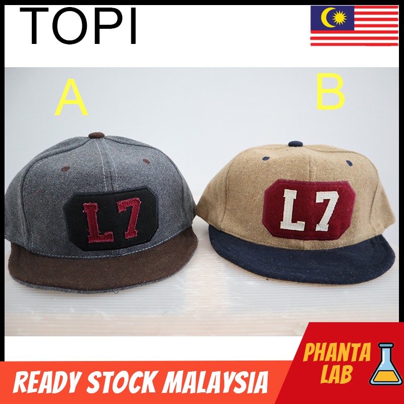 Snapback Plain L7 Logo Cap Topi Man Woman | Shopee Malaysia