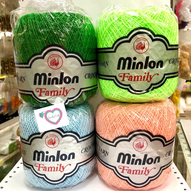 Minlon Family Crochet Knitting Yarn Thread / Benang Kait Family ...