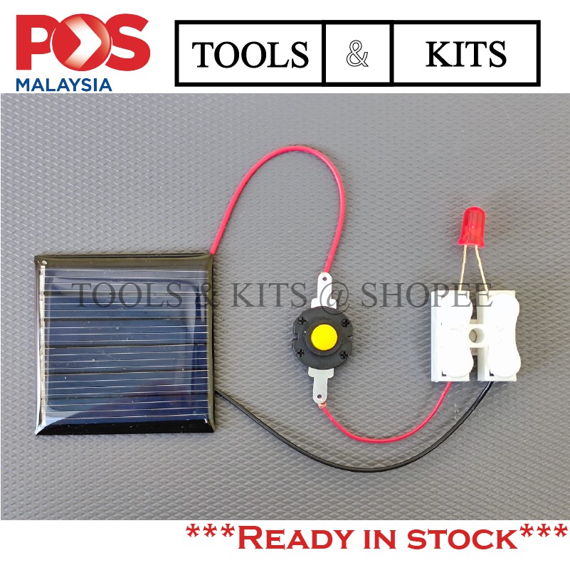 Solar LED Light Kit with ON/OFF Switch Solar Panel RBT School Project ...