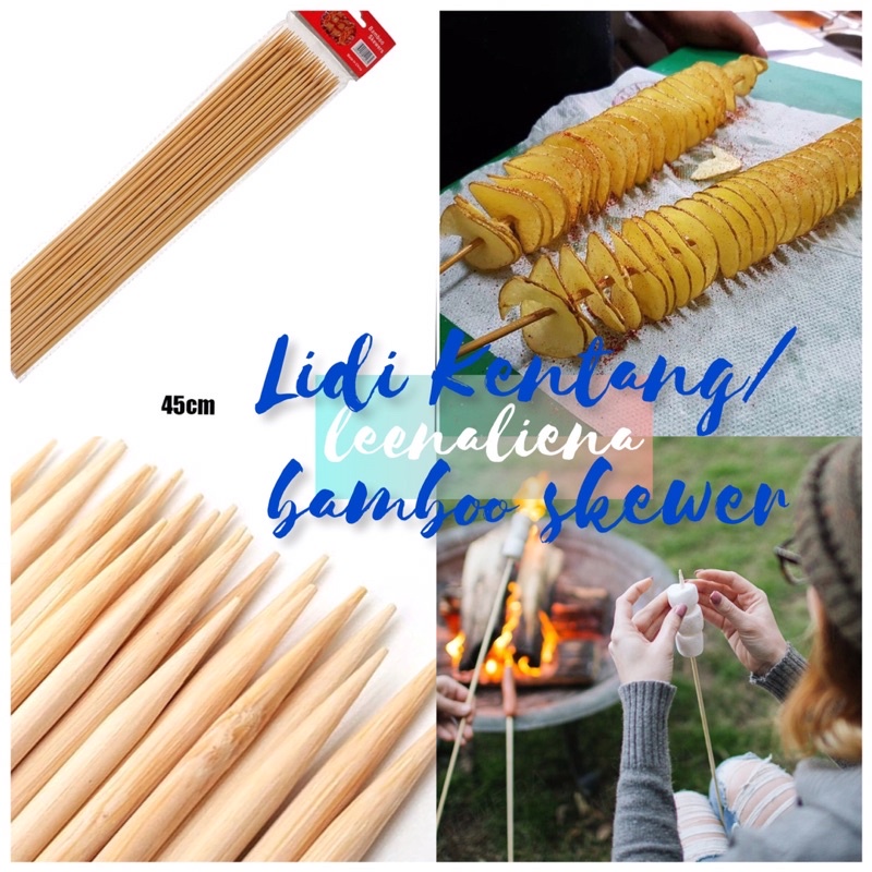 LIDI BBQ/KENTANG PUSING / LIDI BUNGA TELUR/Satey / Bamboo Skewer/Stick ...