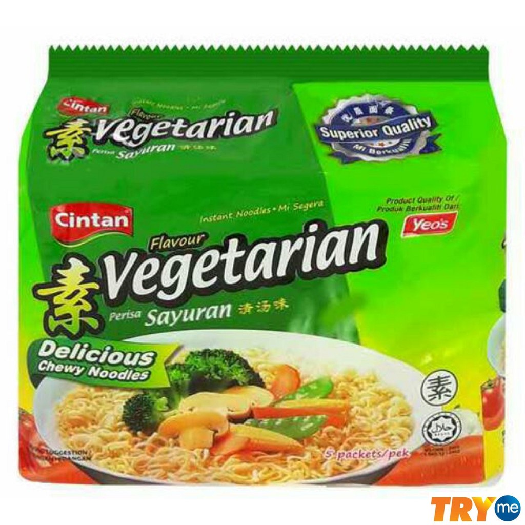 Cintan Instant Noodles (5 x 72g) - Vegetarian Flavoured | Shopee Malaysia
