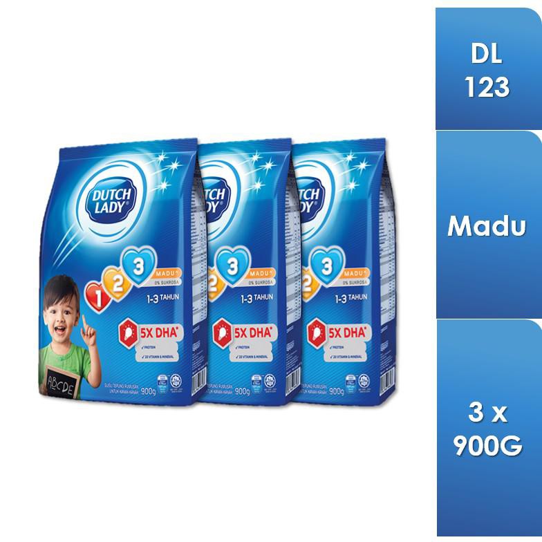 DUTCH LADY 123 honey (900G X 3pack) | Shopee Malaysia