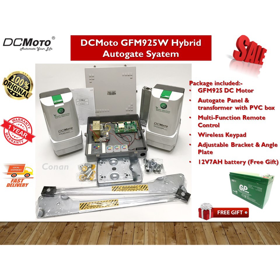 AutoGate DCMoto GFM925W Hybrid Auto Gate Motor System (For Swing ...