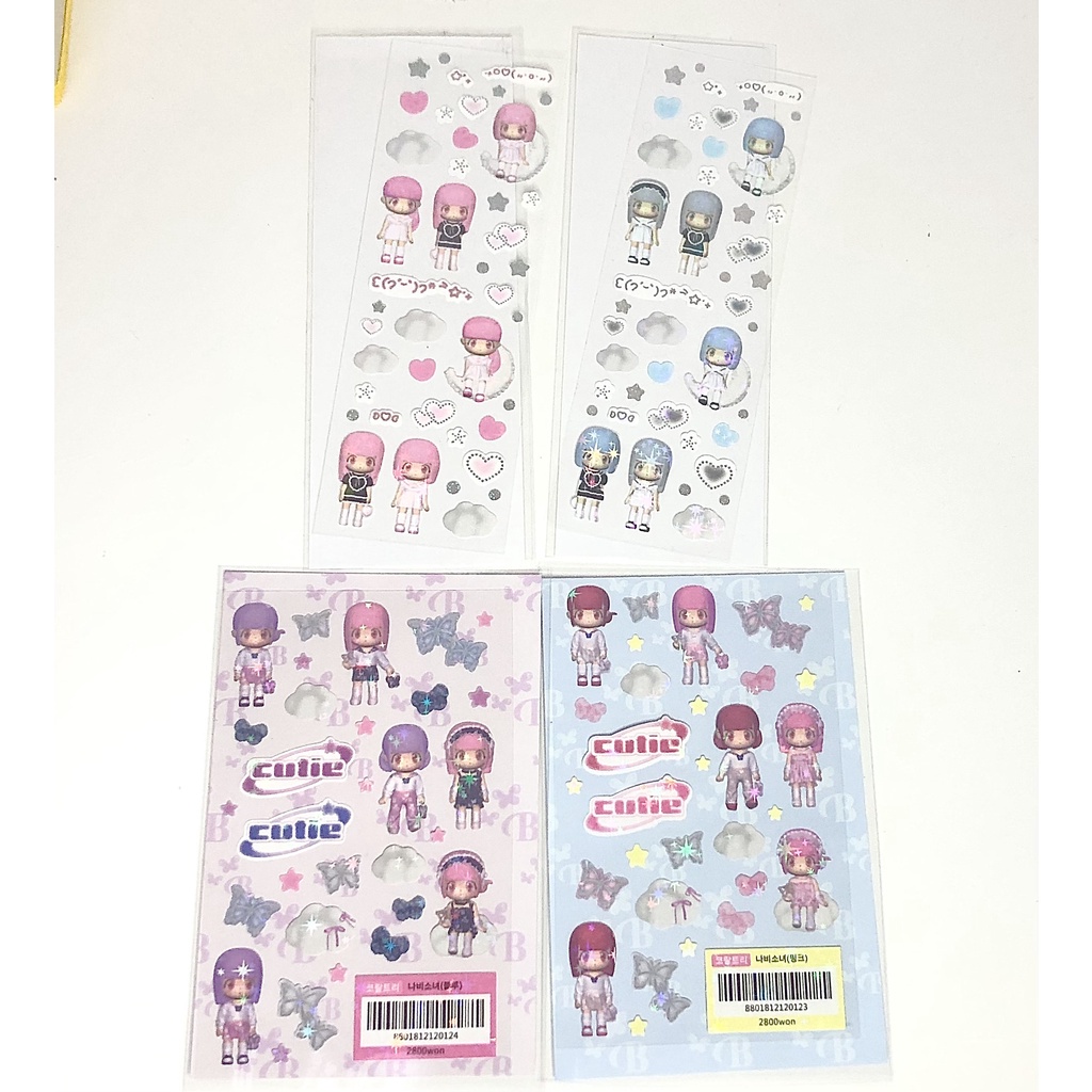 IAIR studio Ins Modeling Girl Sticker Photocard Toploader Deco Sticker ...