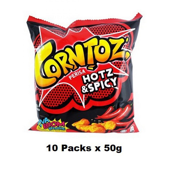 10 Packs Corntoz Hotz & Spicy 50g each (LOCAL READY STOCKS) | Shopee ...
