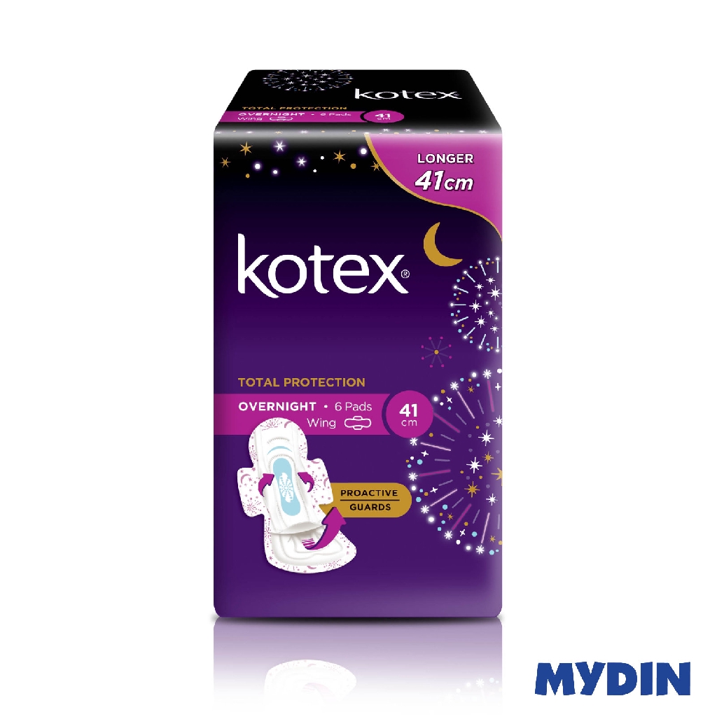 Kotex Soft & Smooth Overnight Heavy Flow Night Extra Long - Wings (6 ...