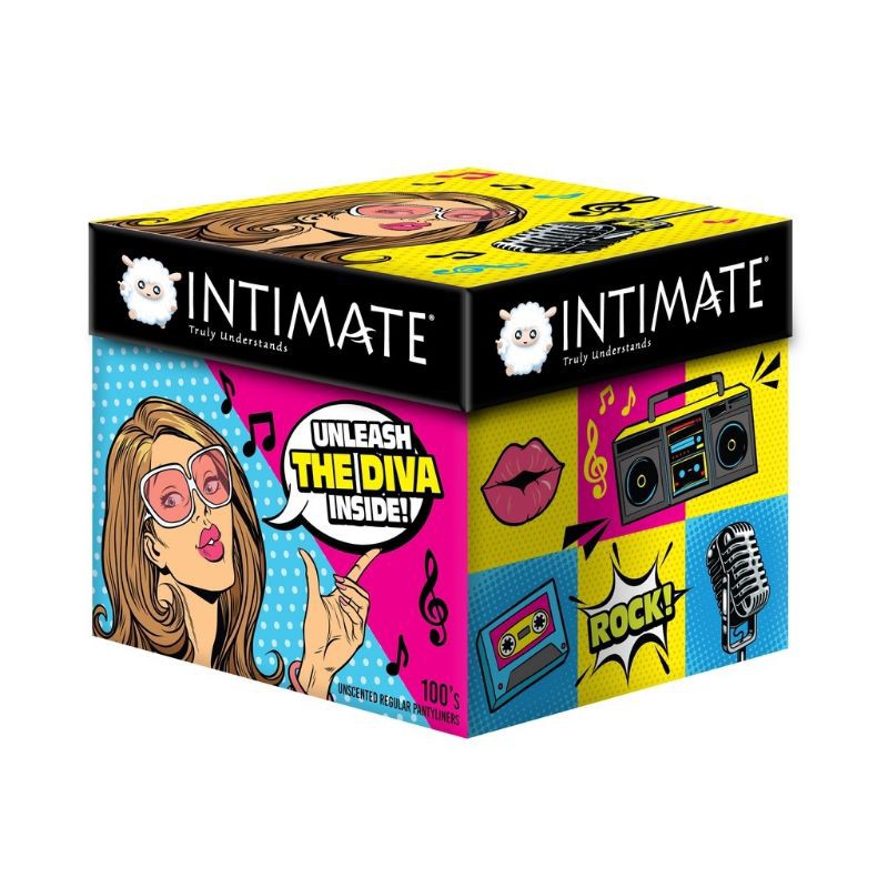 Intimate Regular Box Unscented Pantyliner 100's | Shopee Malaysia