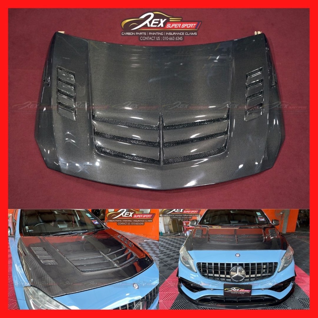 Mercedes Benz A-Class W176 A180 A200 A250 A45 Front Bonnet Varis Real ...