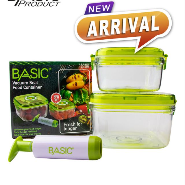 Basic Vacuum Seal Food Container | Shopee Malaysia