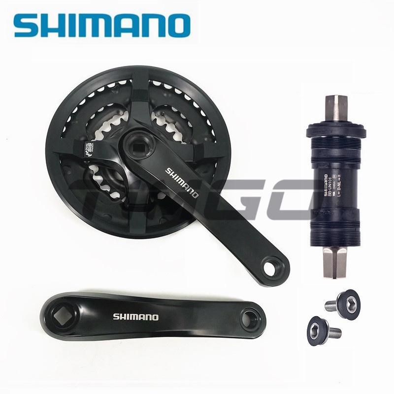 Shimano Tourney FC-TY501 MTB 6/7/8 Speed Triple Crankset 42-34-24T ...