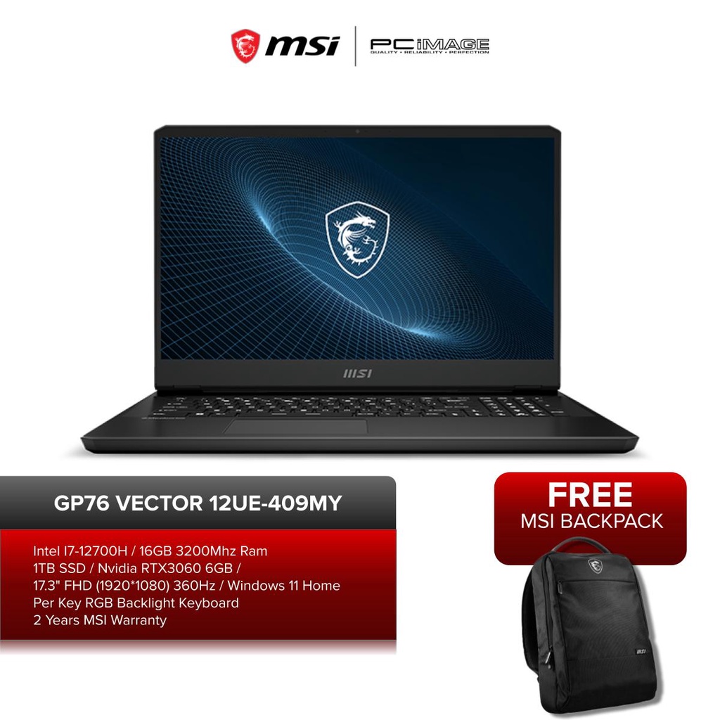 Spesifikasi dan harga Msi Vector Gp76 di Malaysia - TechNave BM