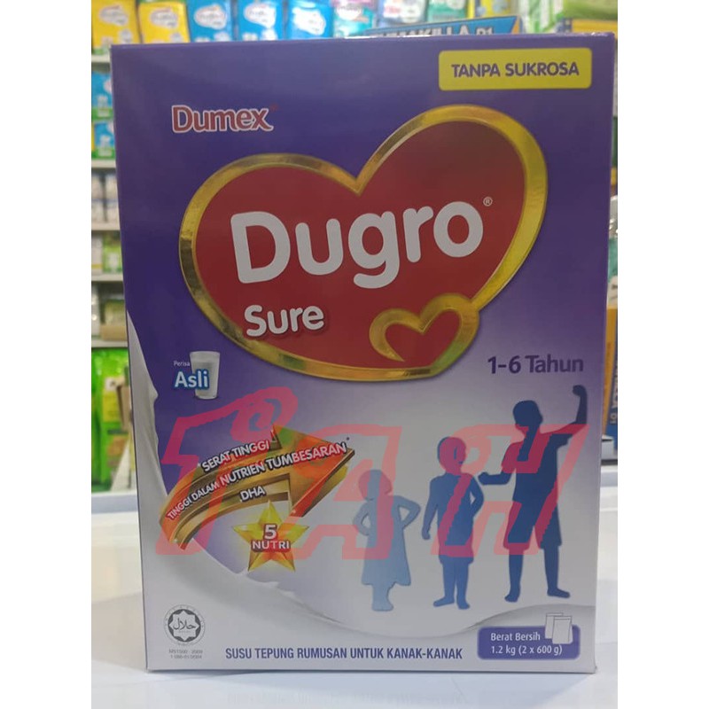 DUMEX DUGRO SURE 1.2KG(1Year-6Year) | Shopee Malaysia