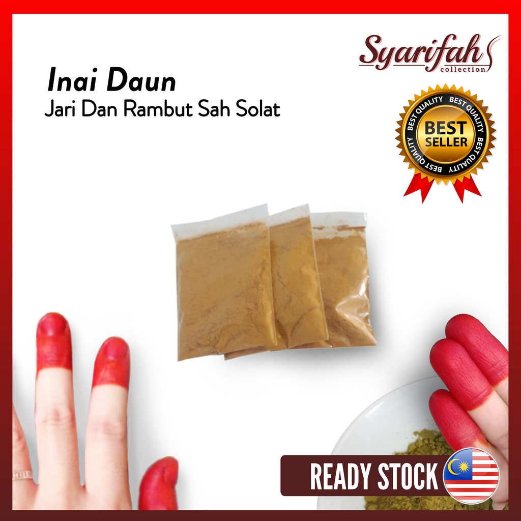 Beli 1 Percuma 1- INAI DAUN ASLI JARI DAN RAMBUT SAH SOLAT | Shopee ...
