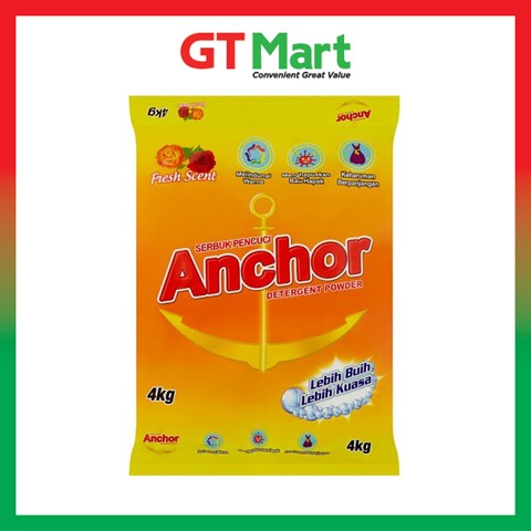 Anchor Detergent Powder Fresh Scents 4kg | Shopee Malaysia