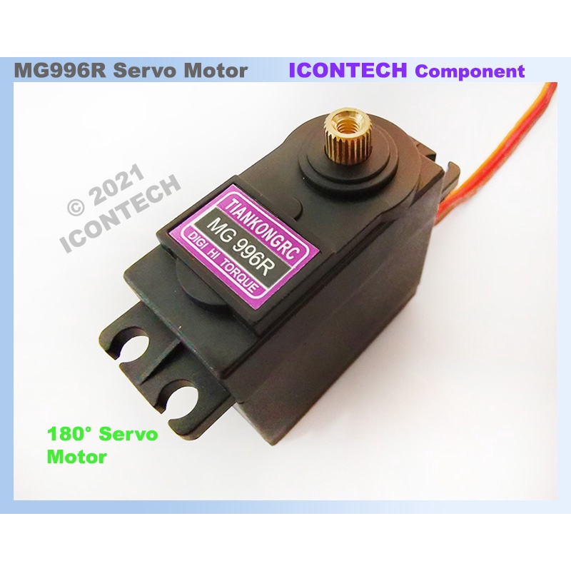 MG996R High Torque Metal Gear Dual Ball Bearing Servo Motor | Shopee ...