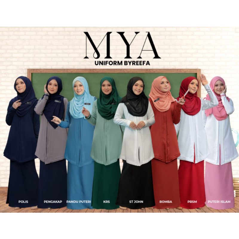 Uniform Mya byreefa | Uniform Cikgu | Uniform Kebaya | Shopee Malaysia