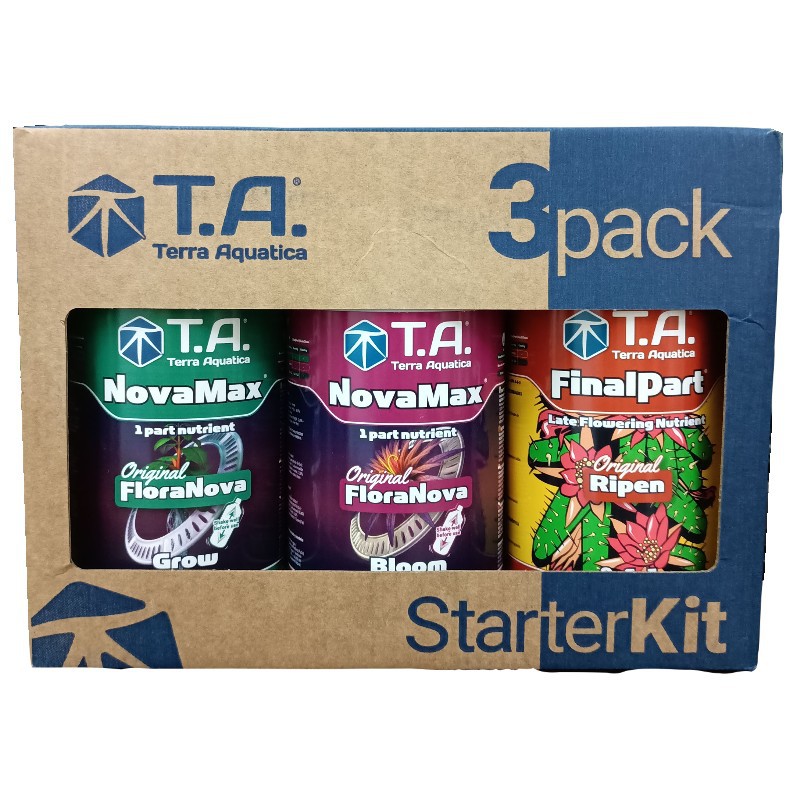 GHE/Terra Aquatica Tripack NovaMax/FloraNova Ripen Starter Kit (3x500ml) (NPK Fertilizer ...