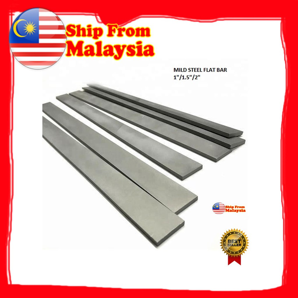 MILD STEEL / BESI FLAT BAR 1" / 1.5" / 2" DIY HOME DECORATIVE | Shopee ...