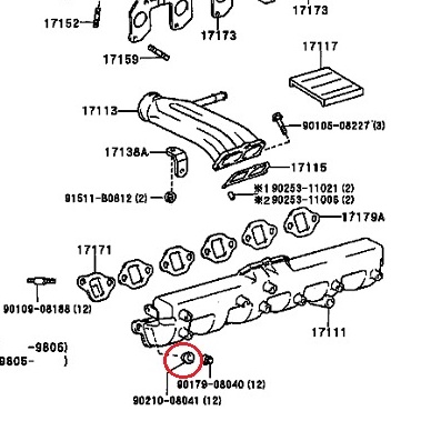 TOYOTA 1HZ ENGINE INTAKE MANIFOLD WASHER | Shopee Malaysia