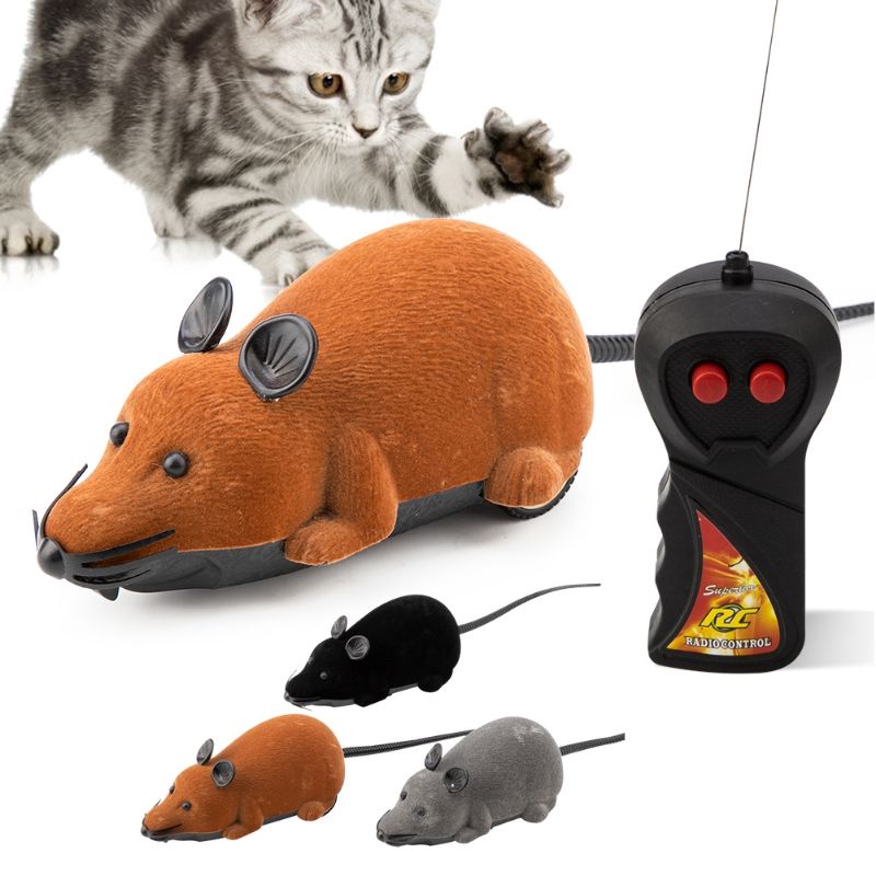 🎉Ready Stocks 🎉Remote Control Cat Kitten Pet Play Toy Cute Mouse Funny ...