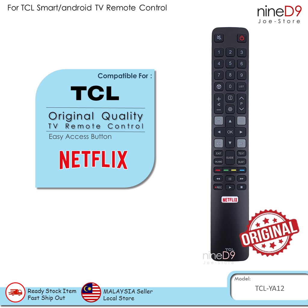 *Original Quality* TCL Smart TV Remote Control [TCL-802NP] | Shopee ...