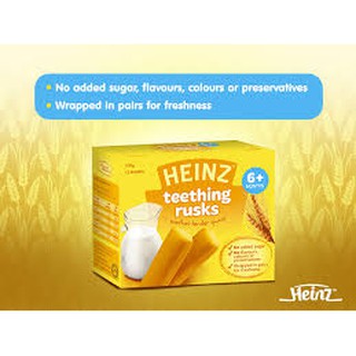 [12rusks,100g] HEINZ Teething Rusks Soothes Tender Gums 6-36m+ Biskut ...