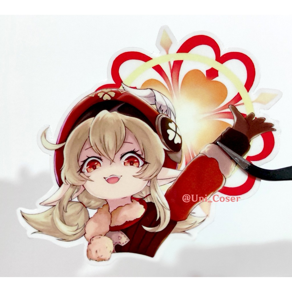 Klee Kaboom Sticker Genshin Impact (TEST) (PROTOTYPE) | Shopee Malaysia
