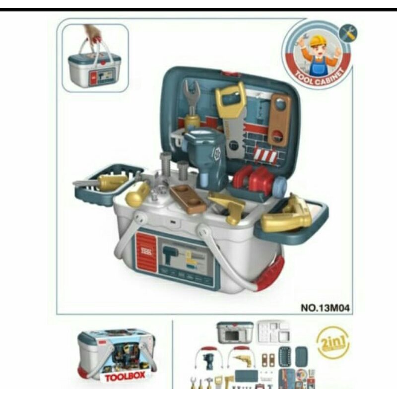 Toys For Children TOOL BOOK 2IN1 Contents 26 pcs | Shopee Malaysia