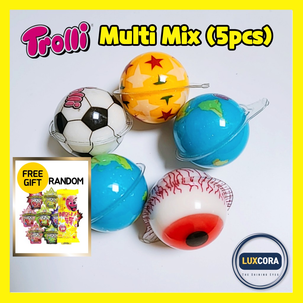 (ASMR) Trolli Multi Mix Gummy candy Jelly / Planet Earth / Galaxy Space ...