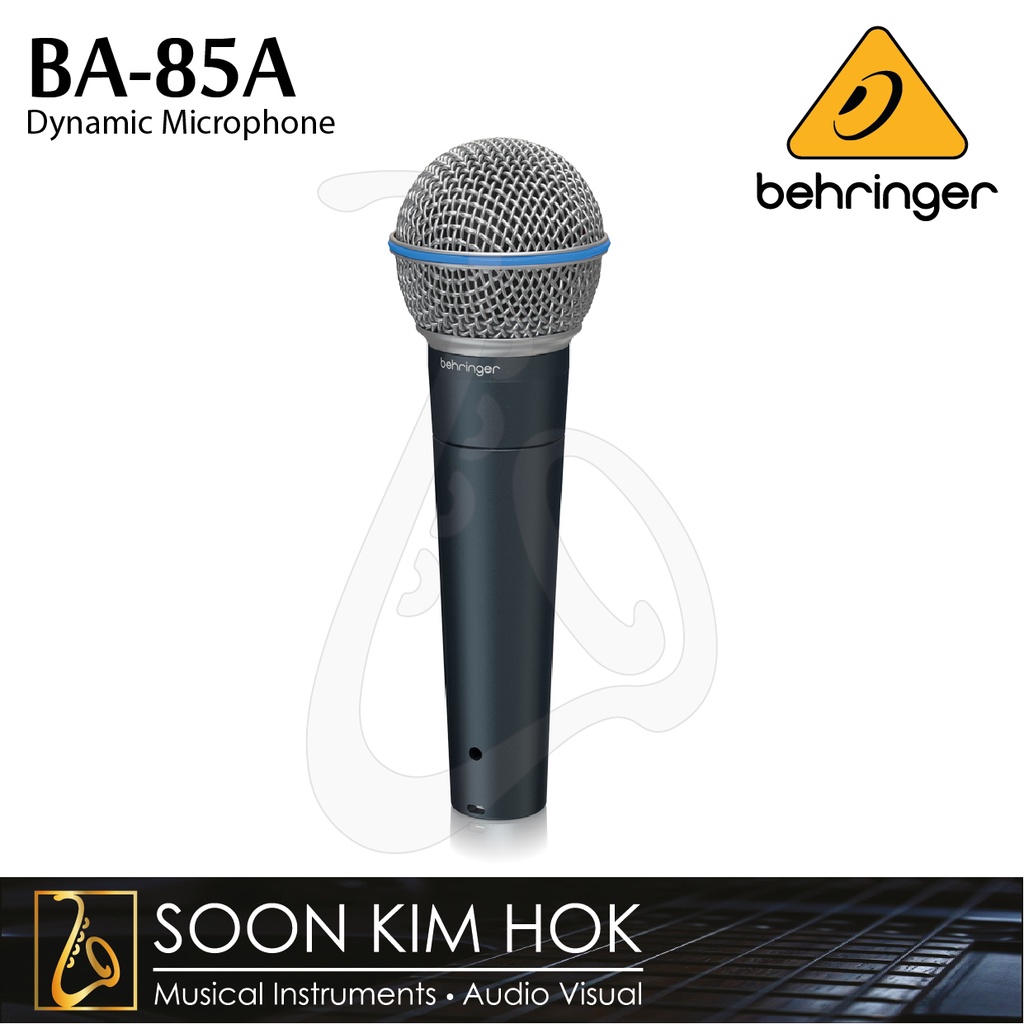 BEHRINGER BA-85A Dynamic Super Cardioid Microphone (BA85A) | Shopee ...