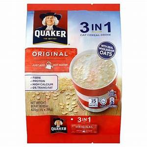 Quaker Original / Chocolate 3in1 oat cereal drink 15x28g | BeeCost