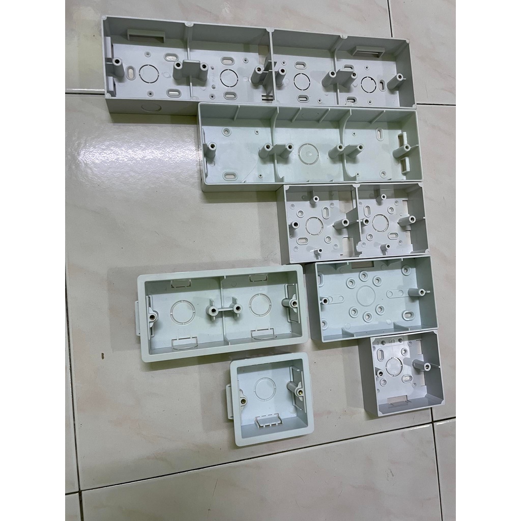 BIG PVC Box Surface Type Nut Box /Electrical Box /Base 3x3 / 3x6 / 3x7 ...