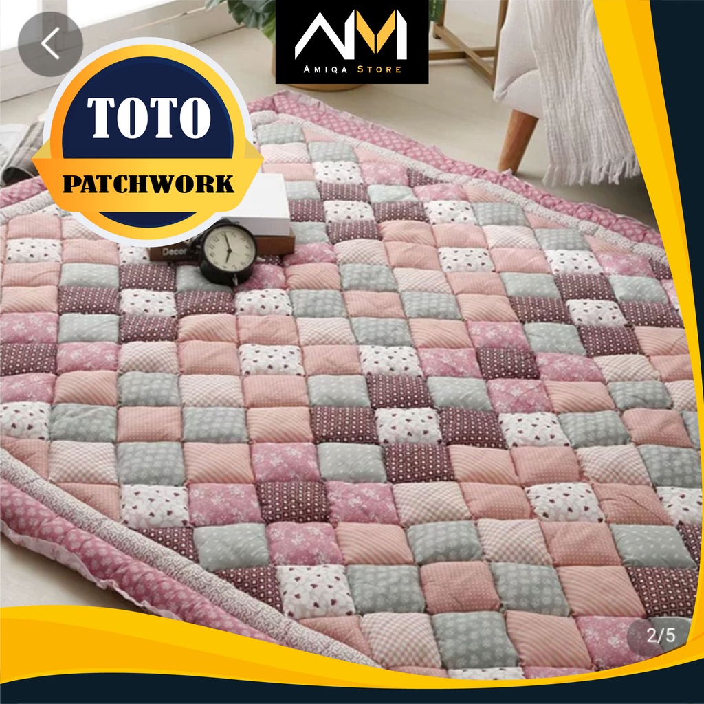 PREMIUM TOTO PACHWORK SUPER TEBAL & GEBU (QUEEN & KING) TILAM TATAMI ...