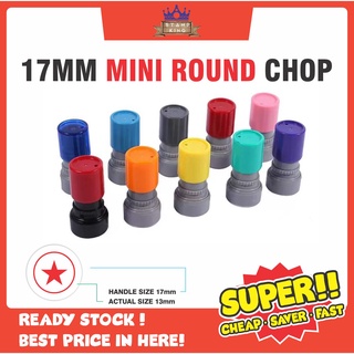 Rubber Stamp Chop 17mm bulat cop self ink stamp stamps colop Flash ...