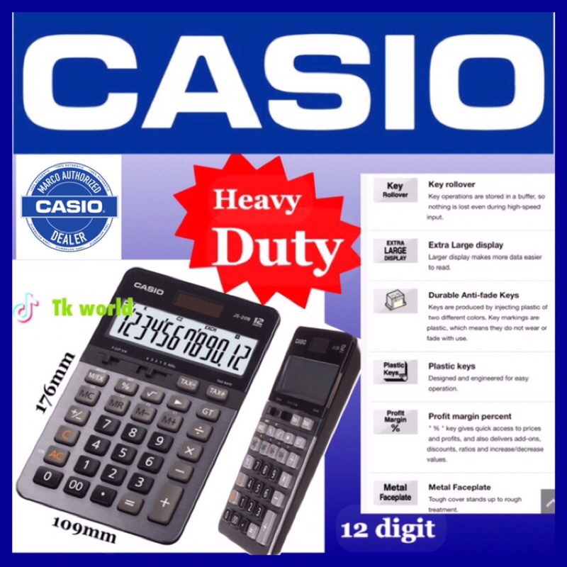 Casio JS-20B heavy duty | Shopee Malaysia
