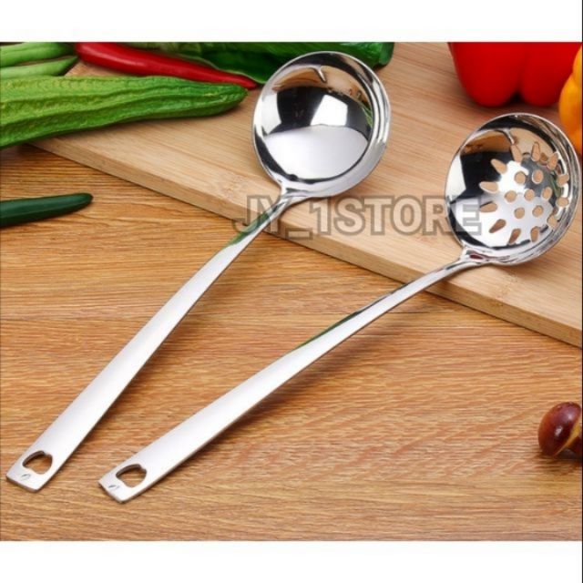 Hot Pot Stainless Steel Kitchen Soup Ladle Colander 1pc Senduk Kecil ...