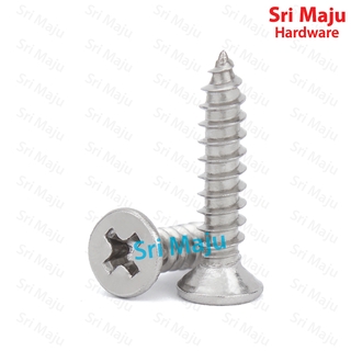 MAJU Quality ST-Flat06 #6 Self Tapping Screw Flat Head Counter Sunk for ...