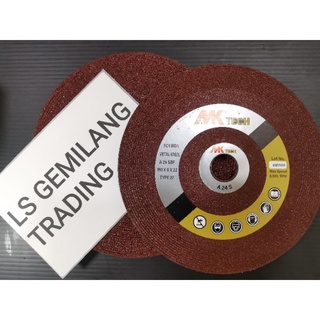 LS GEMILANG 7'' MK TECH GRINDING DISC MATA GOSOK red stone batu merah BESI STAINLESS STEEL ...