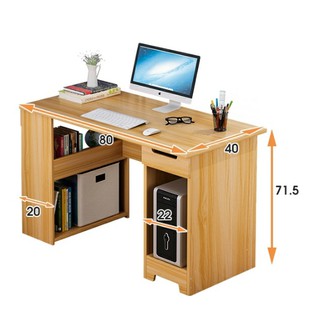 Meja Komputer / Meja Belajar / Wooden table desk computer / Computer ...