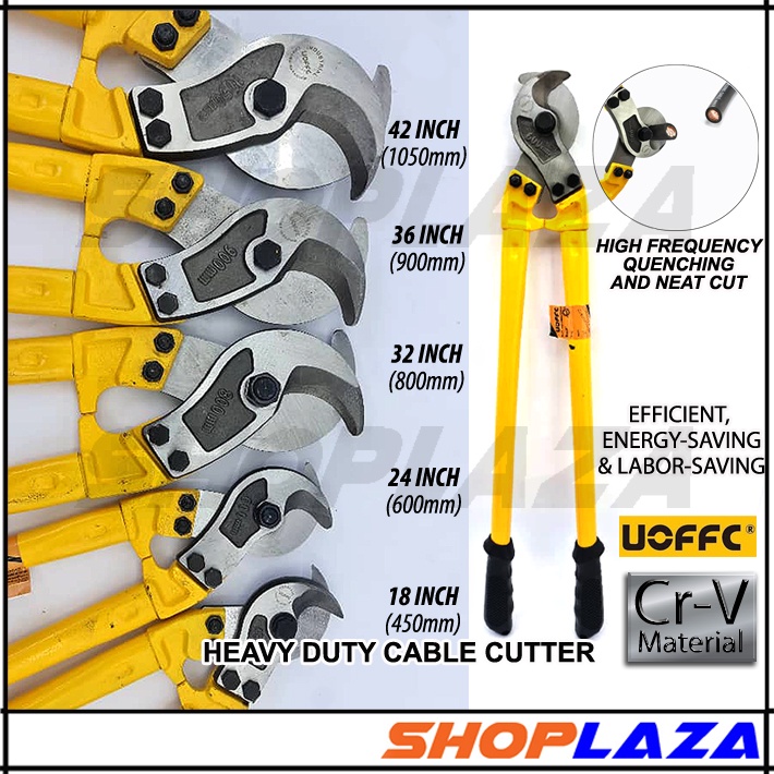 Cable Cutter UOFFC Heavy Duty CRV Cable Cutter Wire Rope Cutter Copper ...
