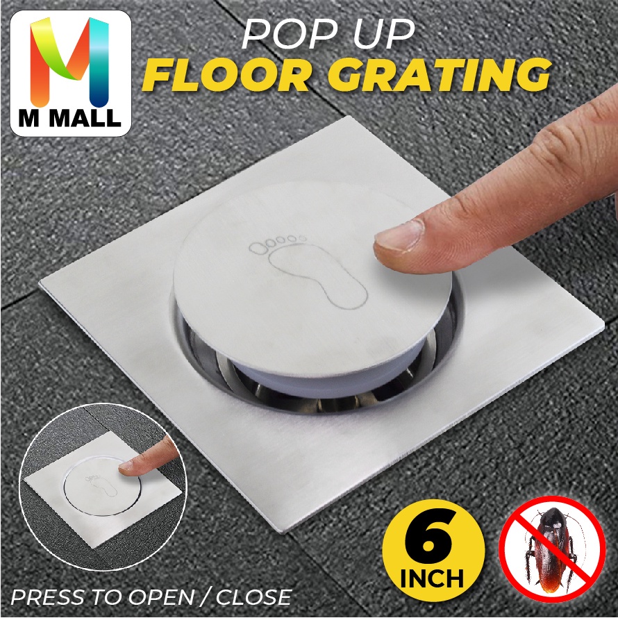 M MALL 6507 STAINLESS STEEL ROUND POP UP FOOT Floor Grating For ...