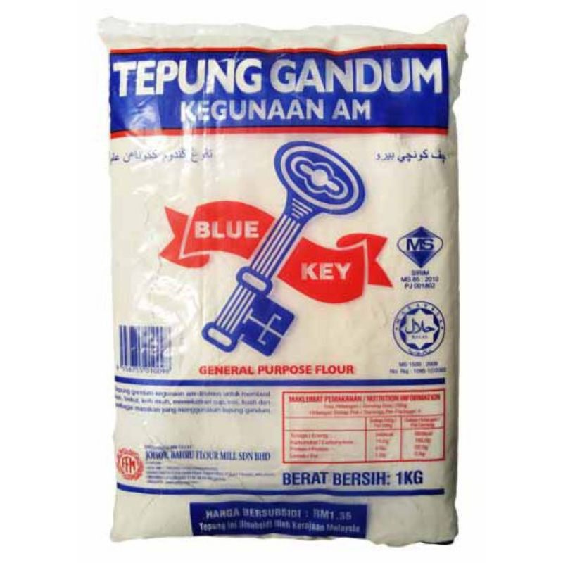 TEPUNG GANDUM CAP KUNCI 1KG (blue key) | Shopee Malaysia