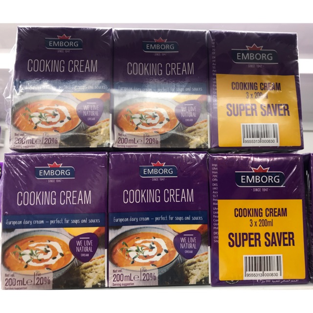 (200ml x 3) Emborg Cooking Cream | Shopee Malaysia