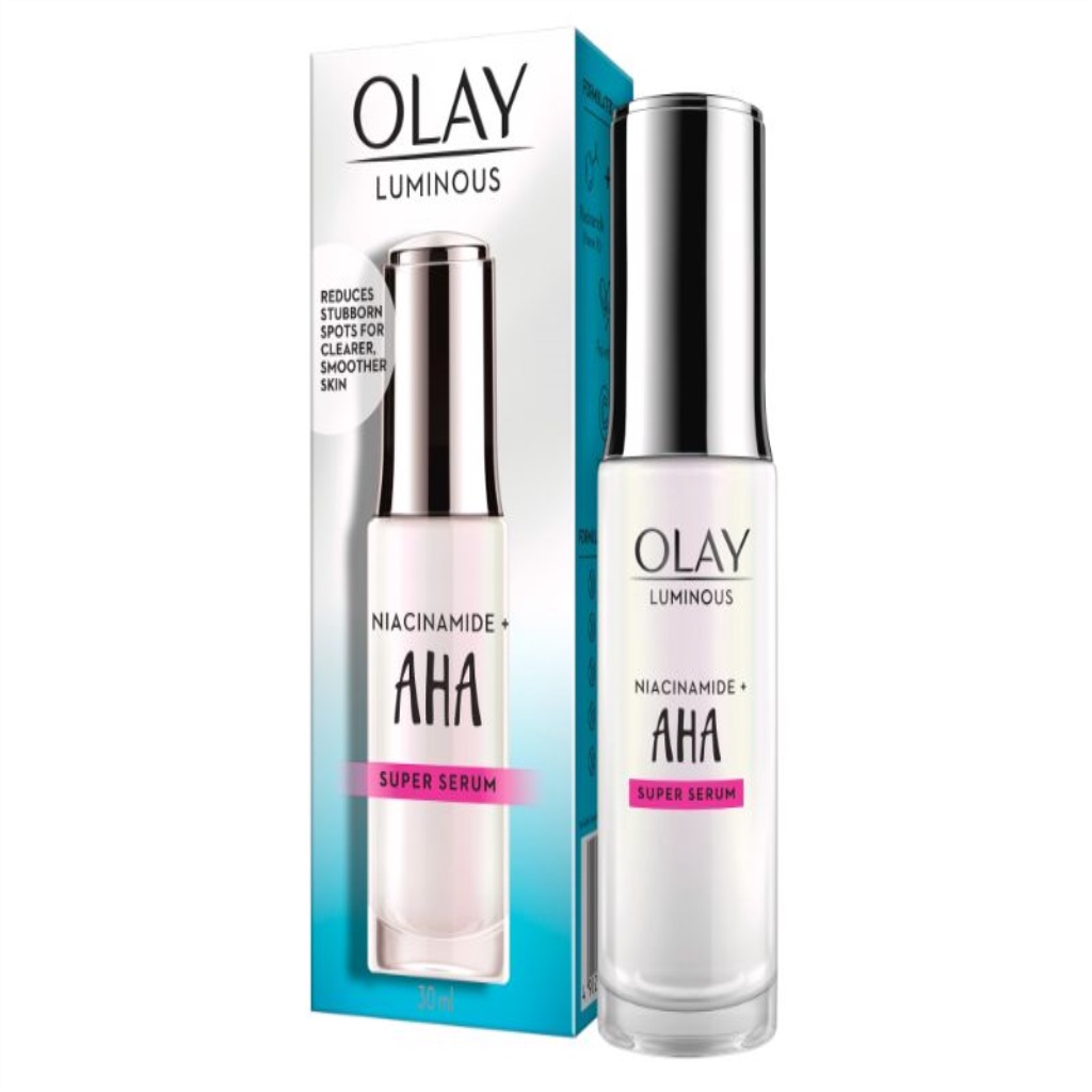 OLAY Luminous Niacinamide + AHA Face Super Serum 30 ml | Shopee Malaysia