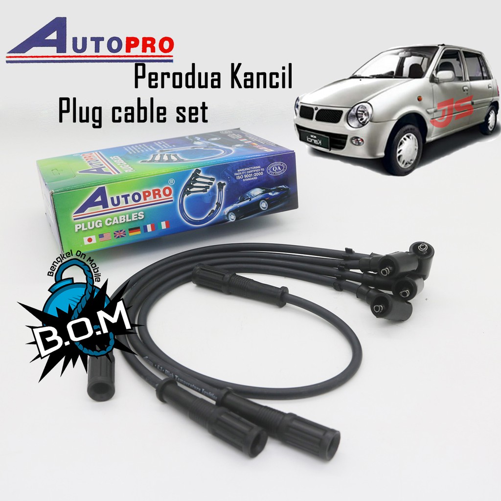 Plug cable set, plug wire set, perodua kancil 660, kancil 850 | BeeCost